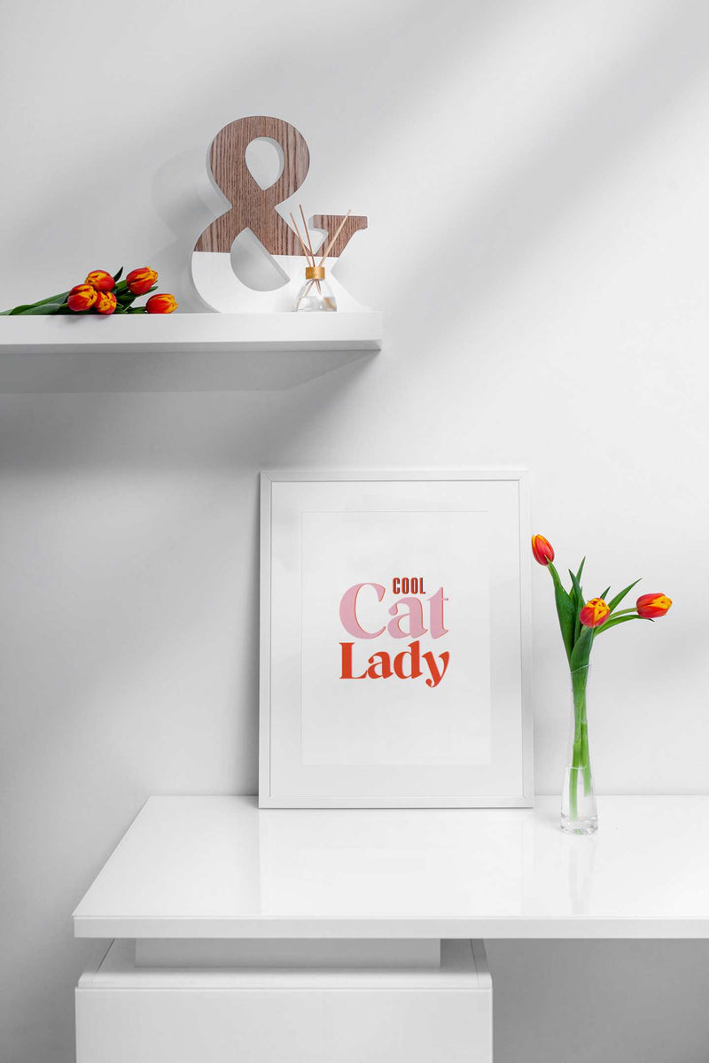 Cool Cat Lady - 8x10 Art Print - Wall Decor – Habitude Paper